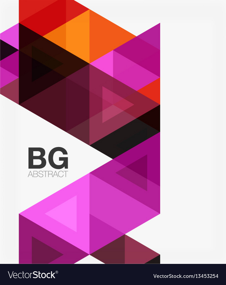 Triangles abstract background Royalty Free Vector Image