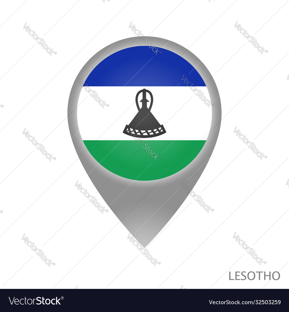 Lesotho point Royalty Free Vector Image - VectorStock