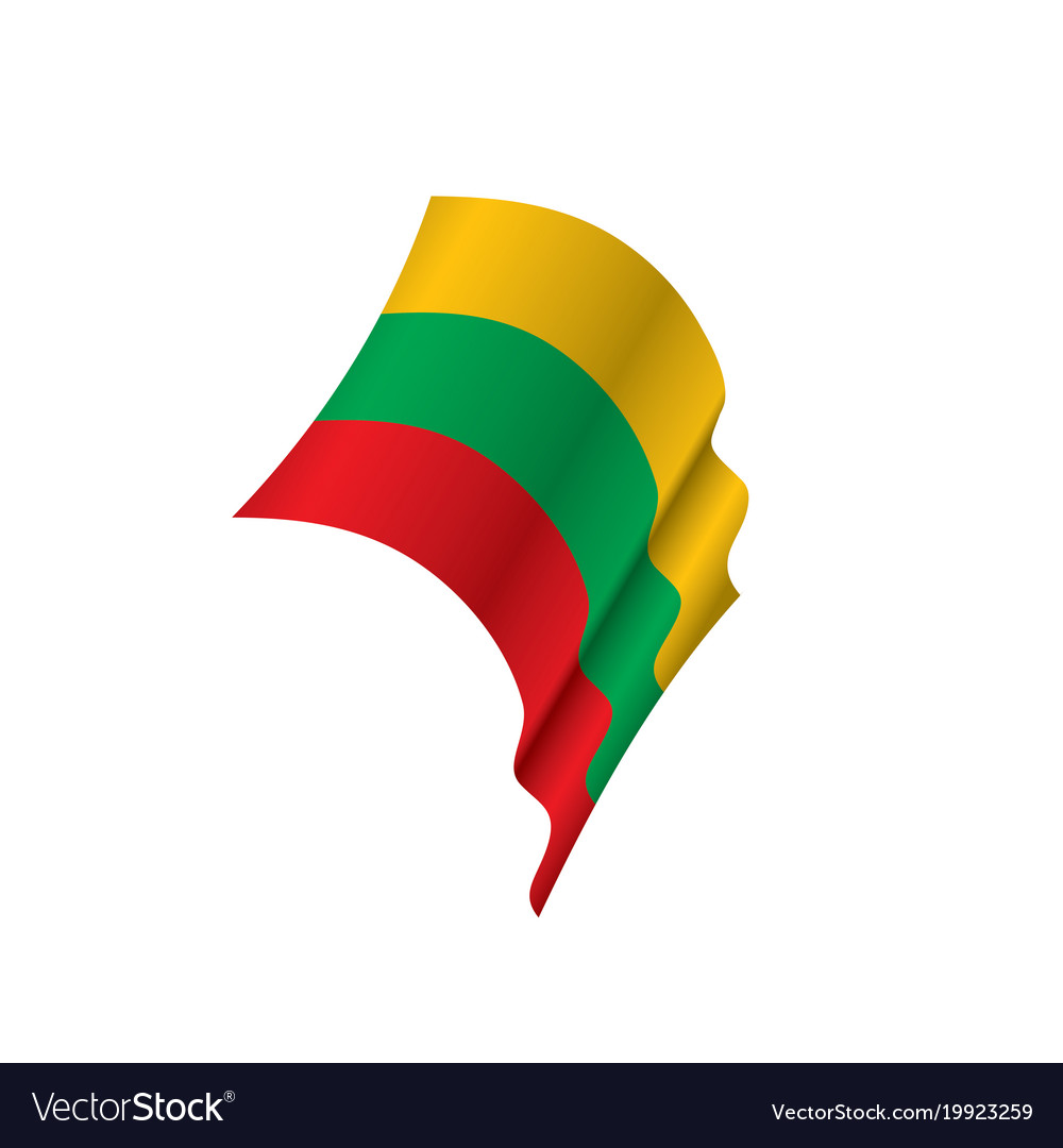 Lithuania flag Royalty Free Vector Image - VectorStock