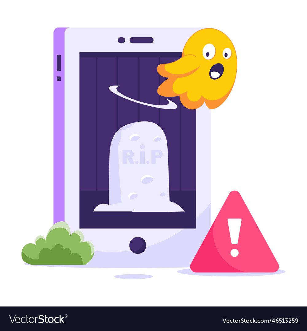 Mobile error Royalty Free Vector Image - VectorStock