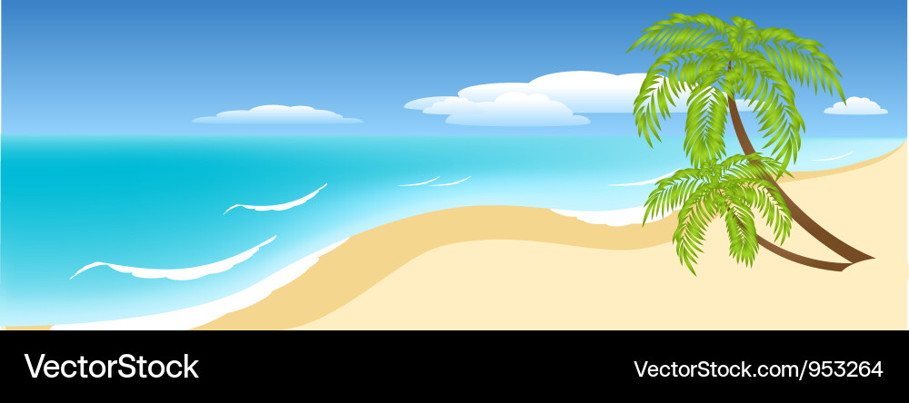 Beach Royalty Free Vector Image - VectorStock