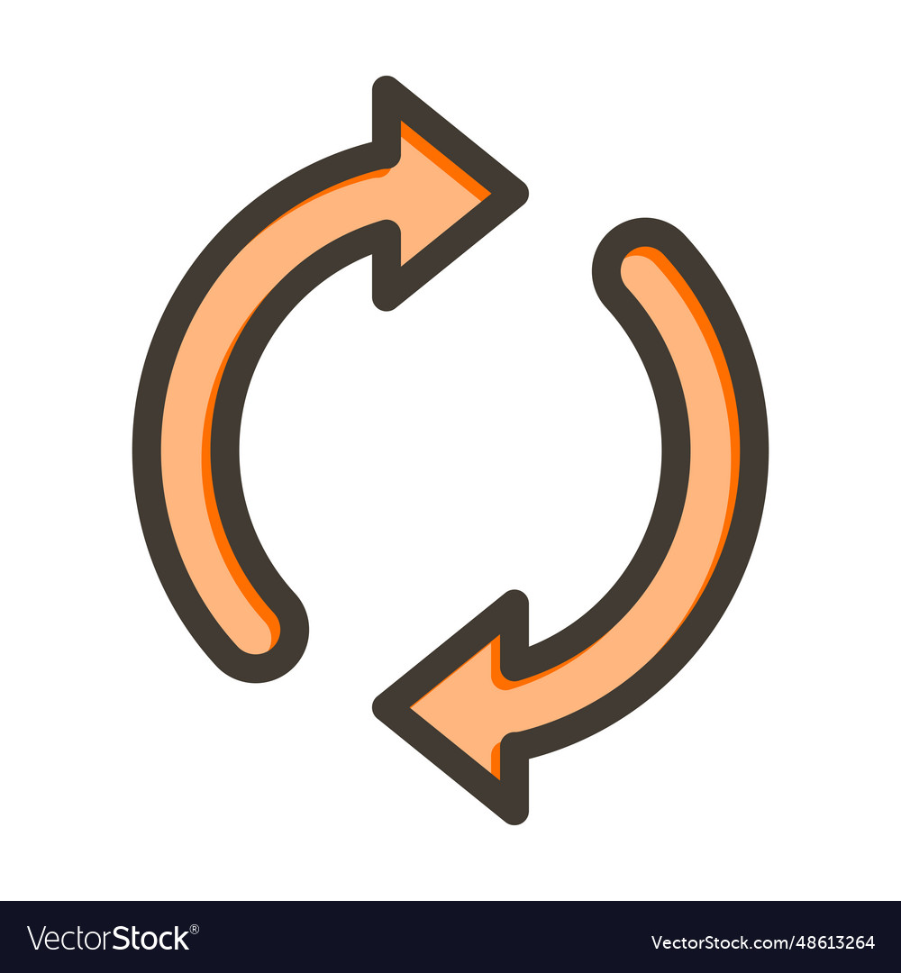 Loop thick line filled colors for personal Vector Image