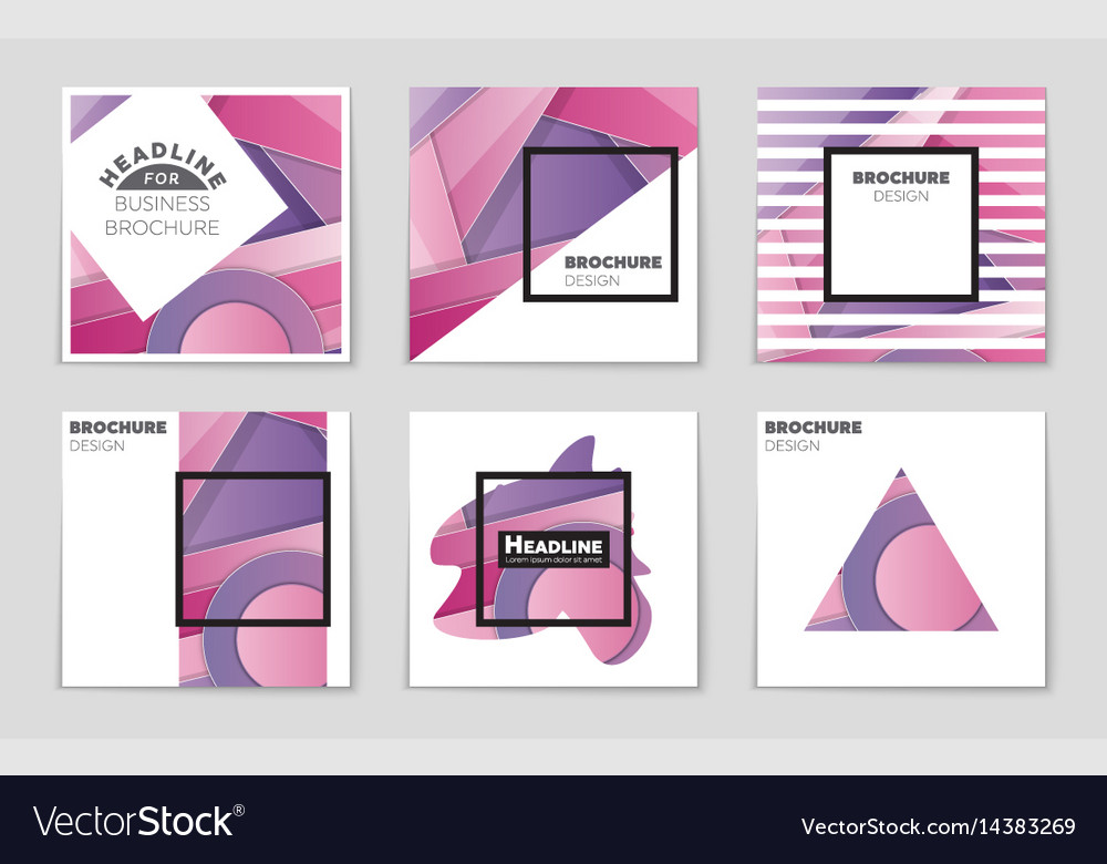 Abstract layout background set for art Royalty Free Vector