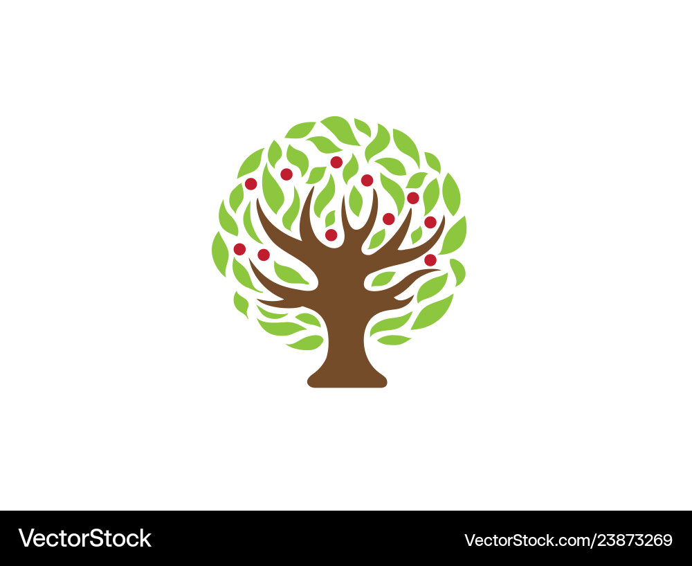 Creative tree logo Royalty Free Vector Image - VectorStock