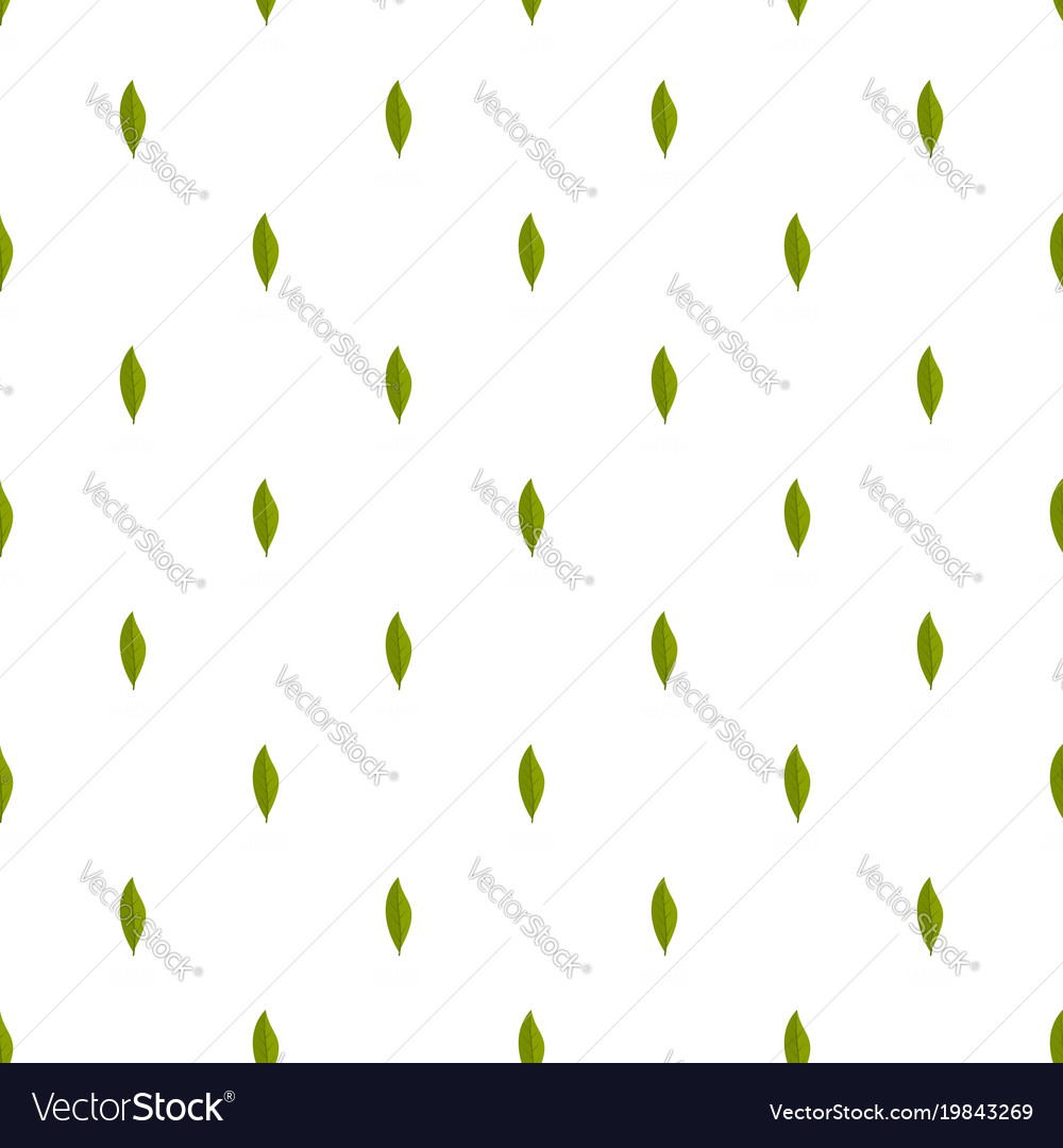 Laurel leaf pattern seamless Royalty Free Vector Image