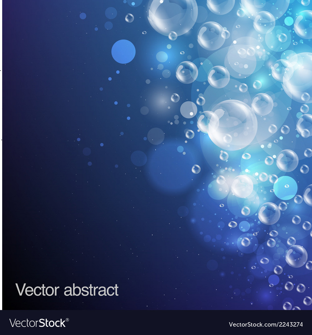 Abstract background bubbles Royalty Free Vector Image