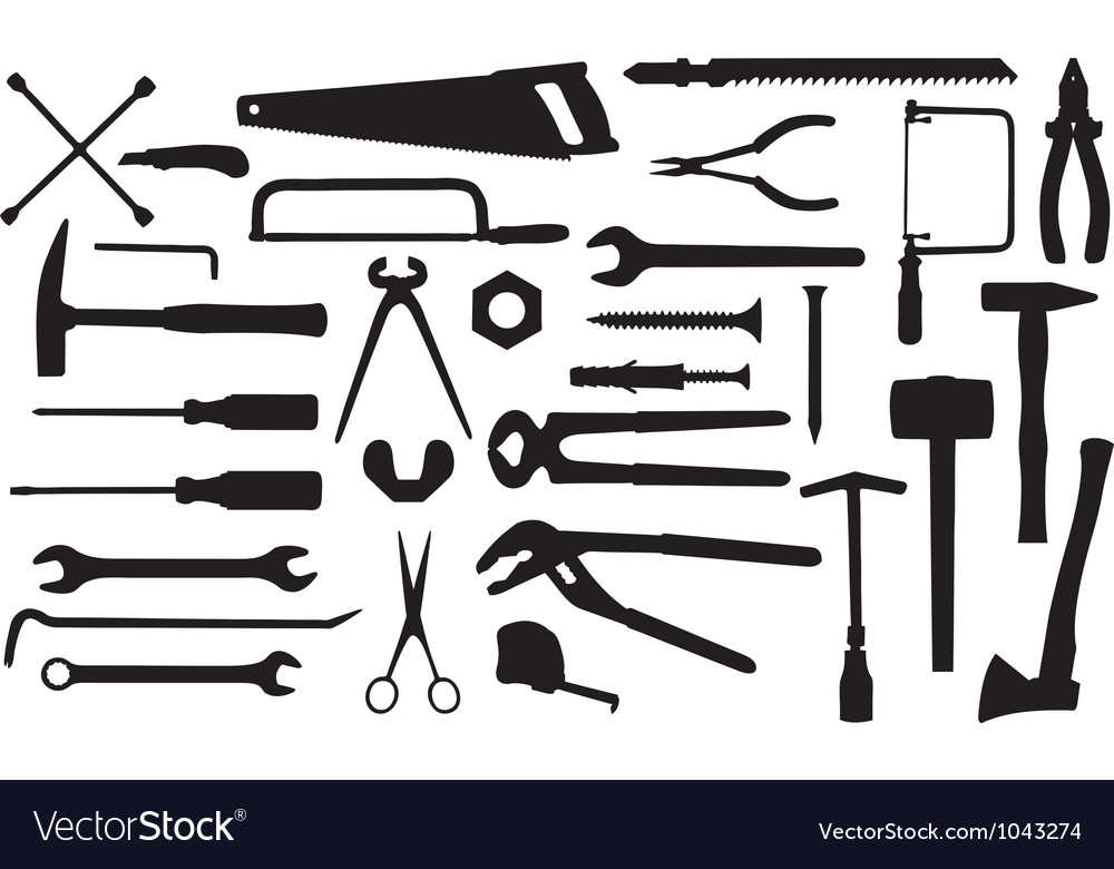 Different tools Royalty Free Vector Image - VectorStock