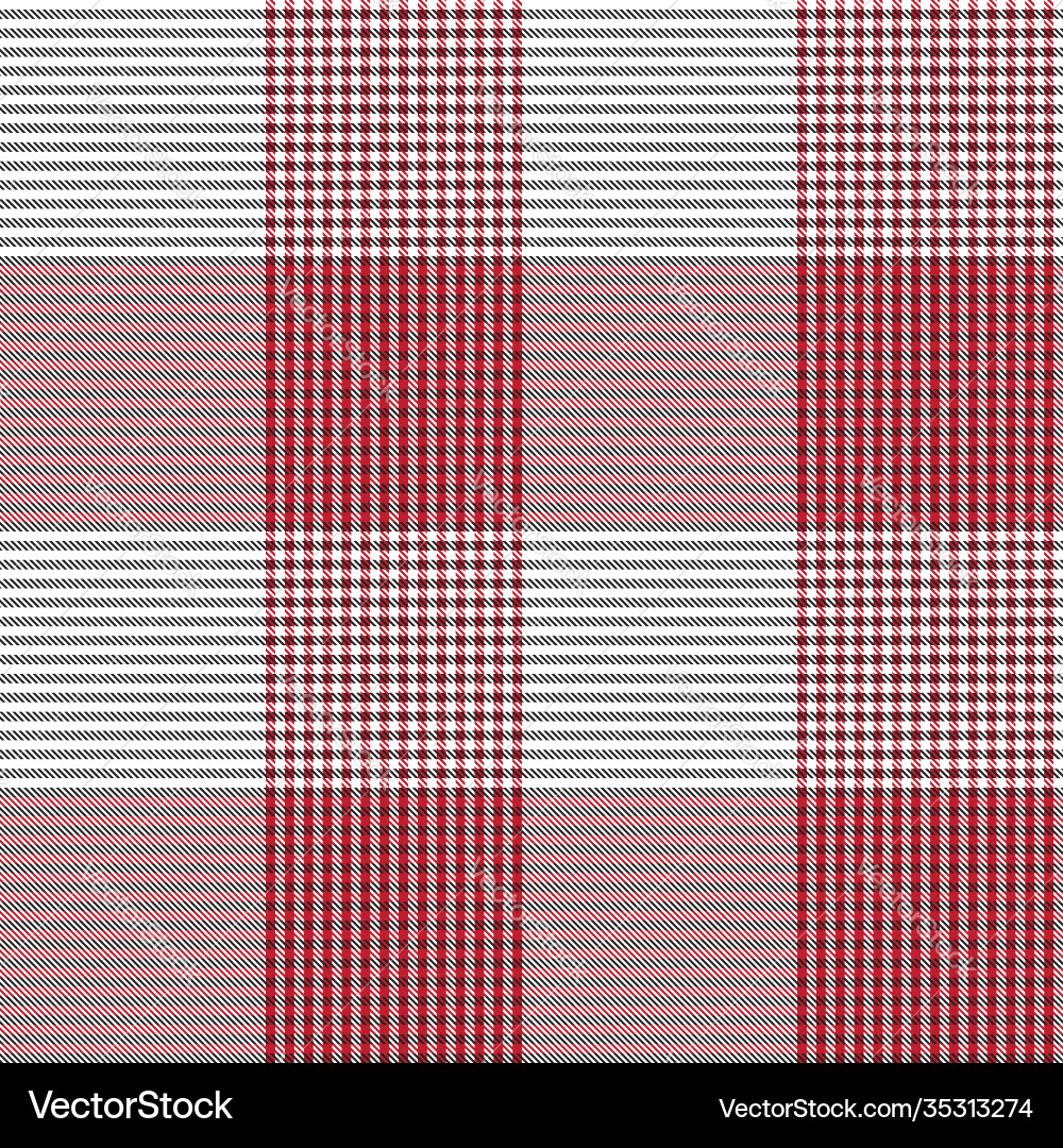Red asymmetric plaid textured seamless pattern Vector Image