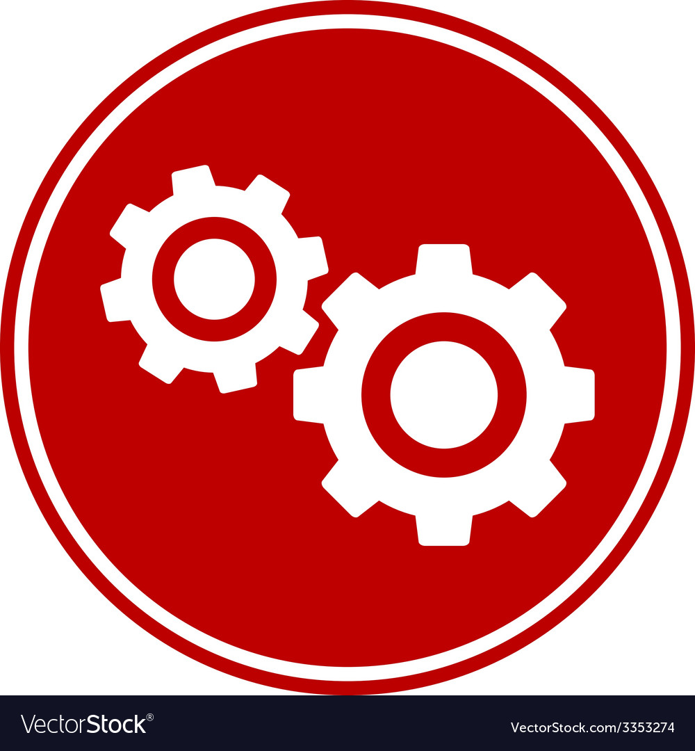 Settings button Royalty Free Vector Image - VectorStock