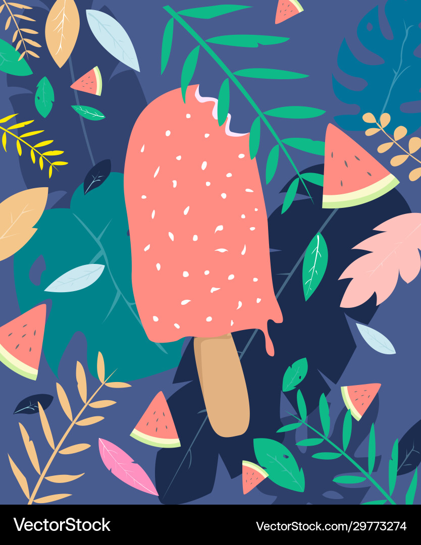 Summer theme using eye refreshing colors Vector Image