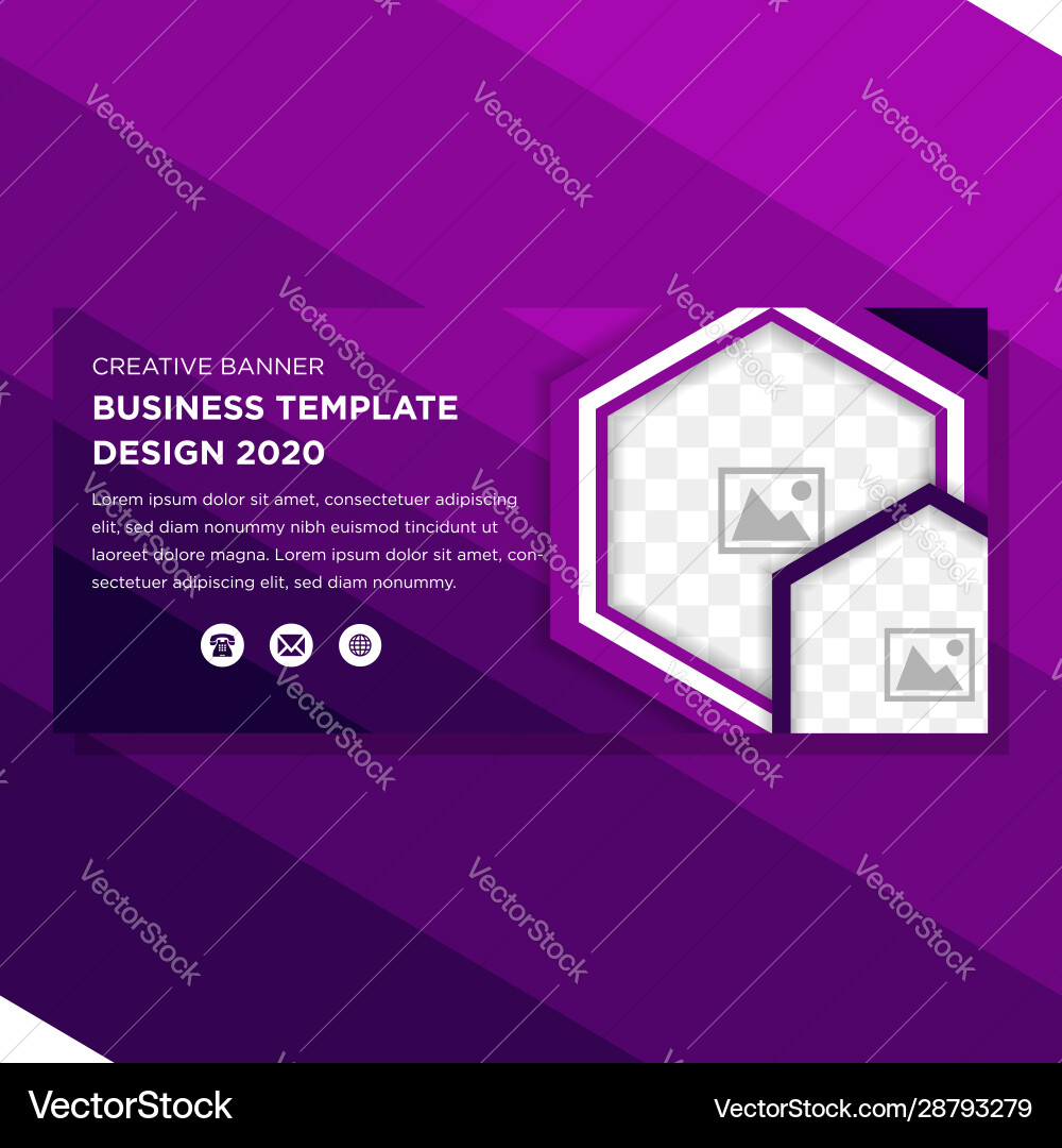Banner abstract geometric template brochure Vector Image