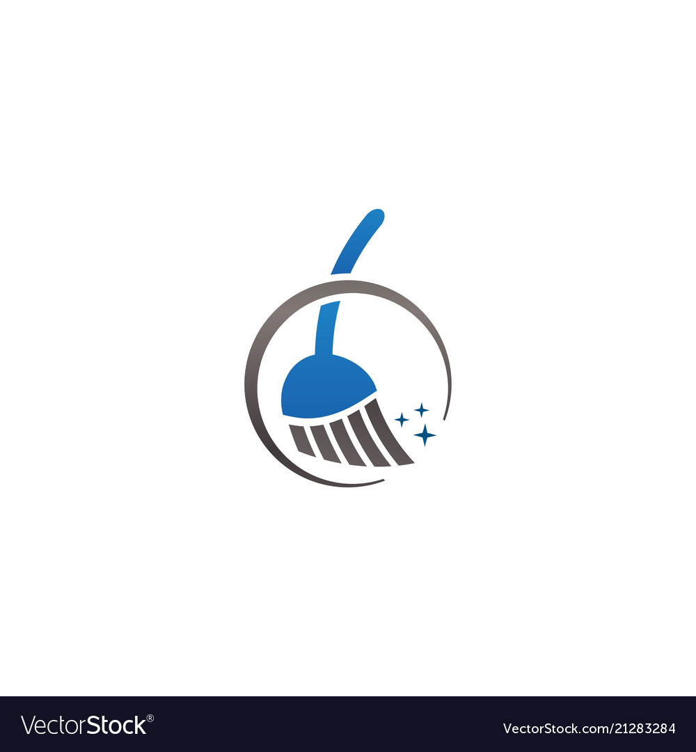 Cleaning Service Logo Design Template Royalty Free Vector