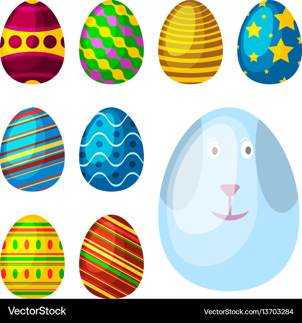 Easter eggs spring colorful celebration decoration