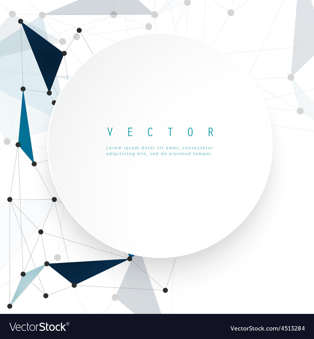 Network background abstract polygon Royalty Free Vector