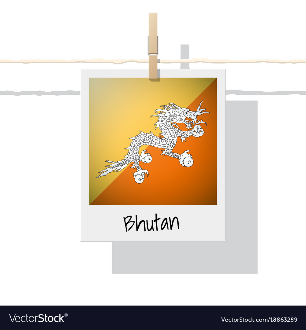 Photo bhutan flag Royalty Free Vector Image - VectorStock