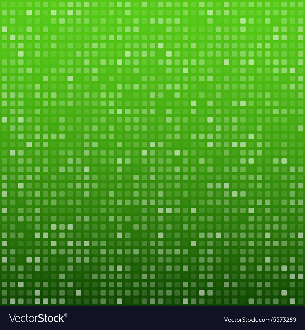 Squares green technology pattern Royalty Free Vector Image