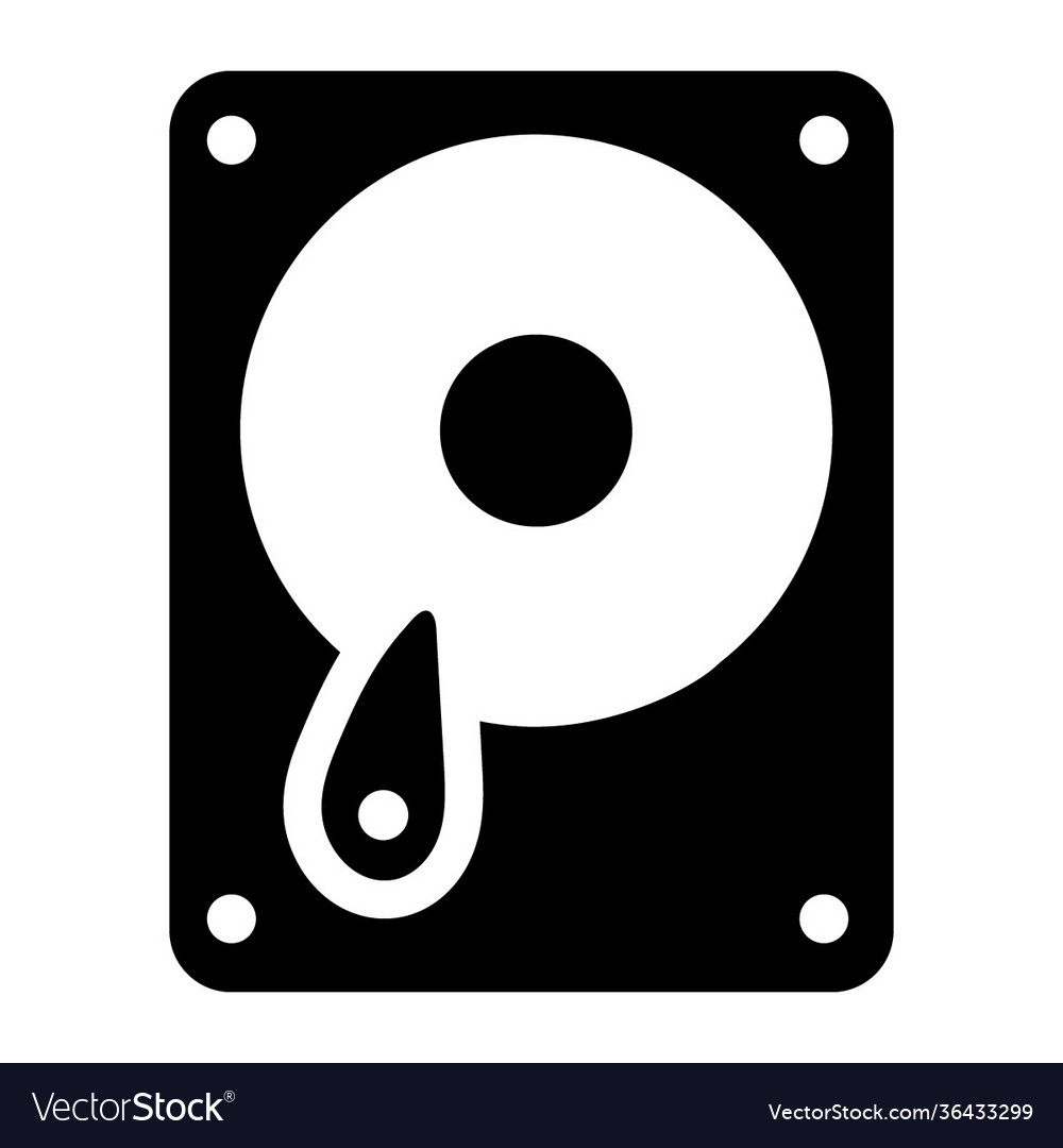Hard disk Royalty Free Vector Image - VectorStock