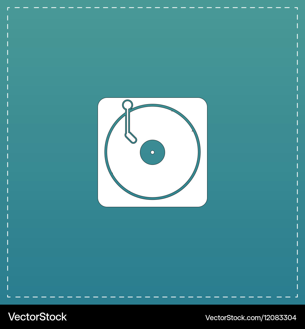Turntable dj icon Royalty Free Vector Image - VectorStock