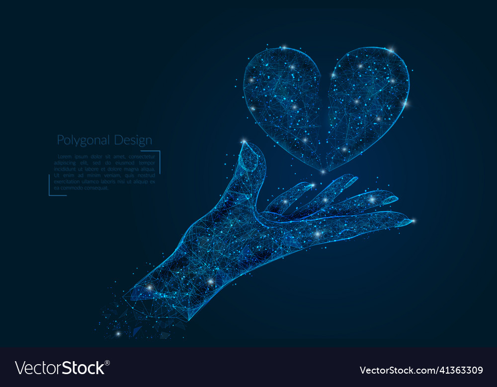 Abstract isolated image of human hand holding Vector Image
