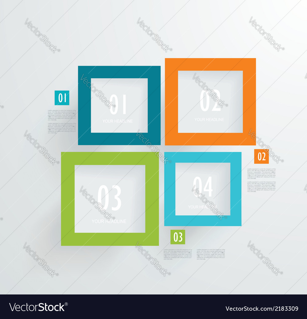 Frames numbers Royalty Free Vector Image - VectorStock