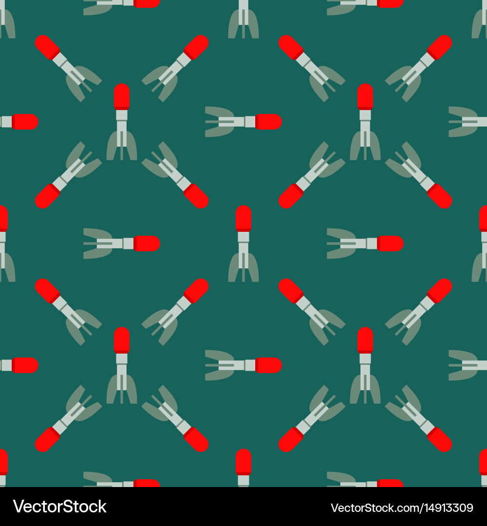 Missile rocket seamless pattern Royalty Free Vector Image