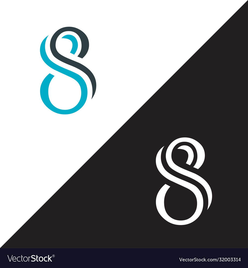 Initial letter sp linked design logo Royalty Free Vector Initial letter sp linked design logo Royalty Free Vector