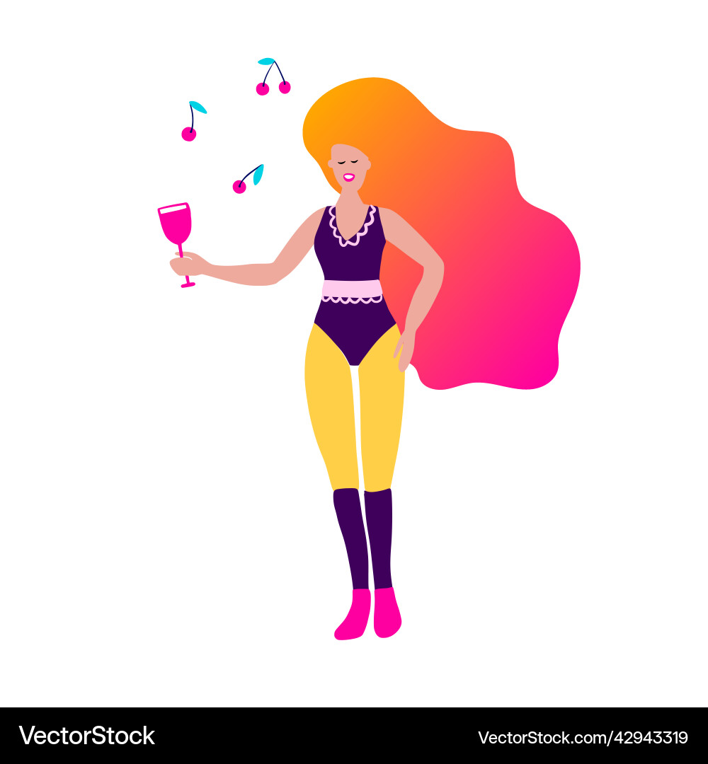 80s retro party clipart Royalty Free Vector Image