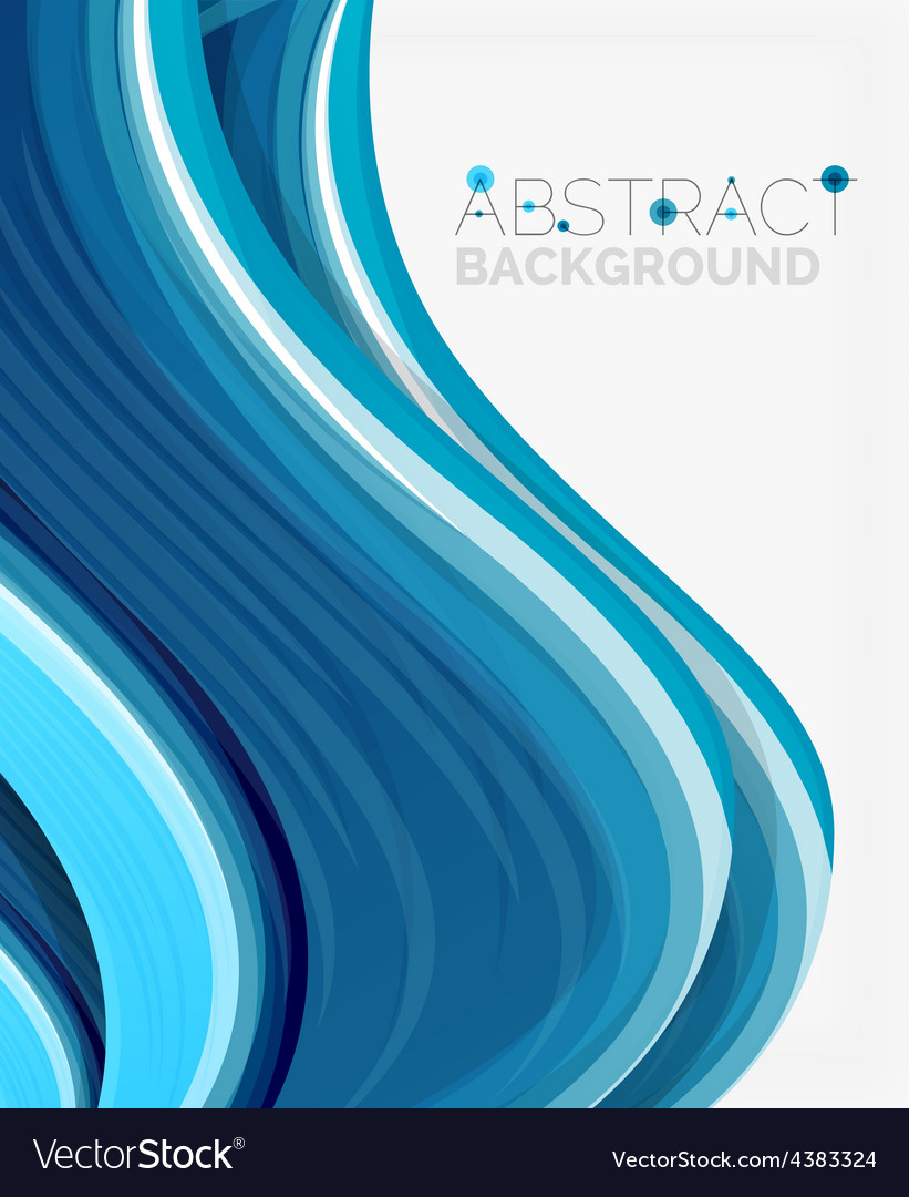 Abstract realistic solid wave background Vector Image