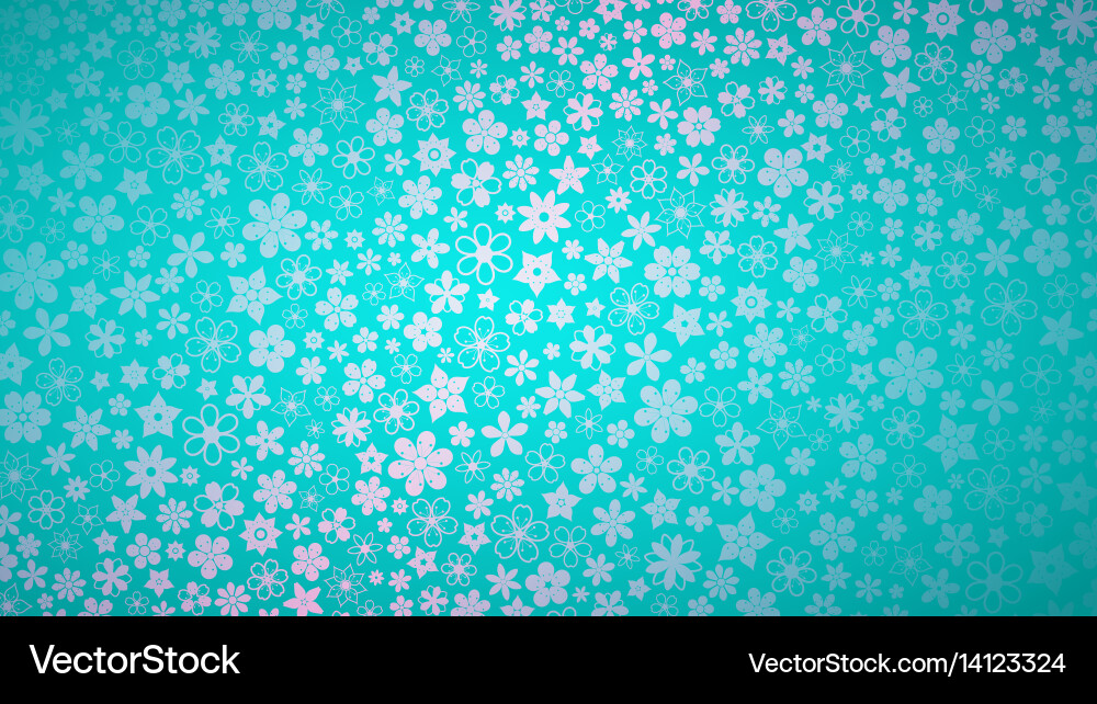 Background of small flowers Royalty Free Vector Image
