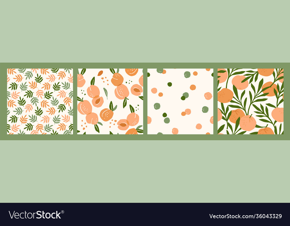 Abstract collection seamless patterns Royalty Free Vector