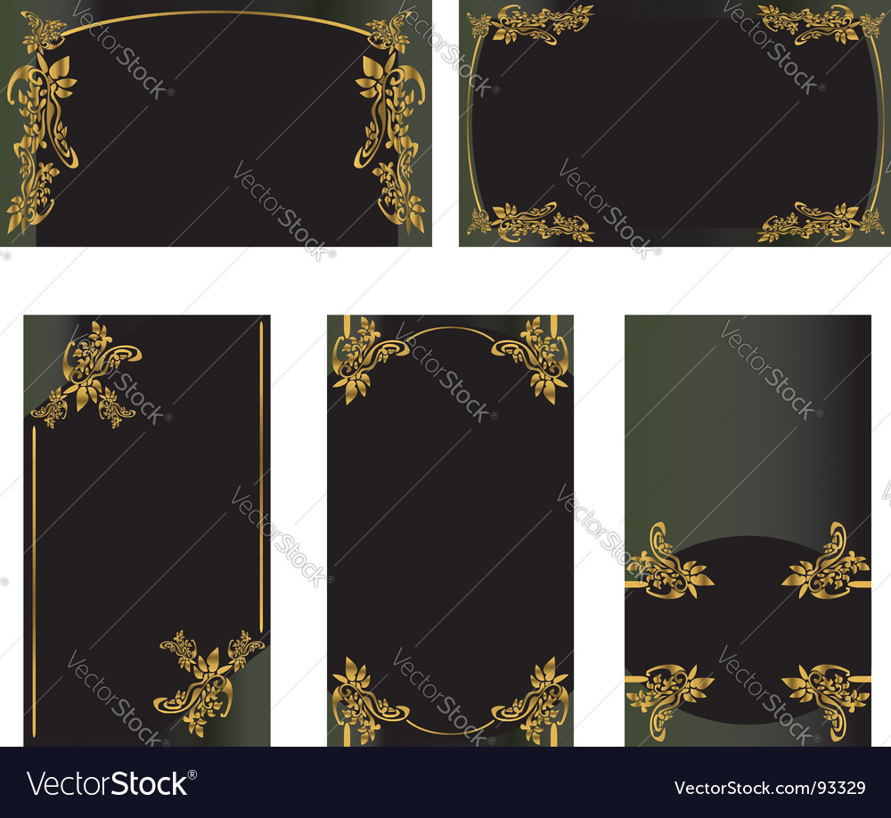 Card set Royalty Free Vector Image - VectorStock