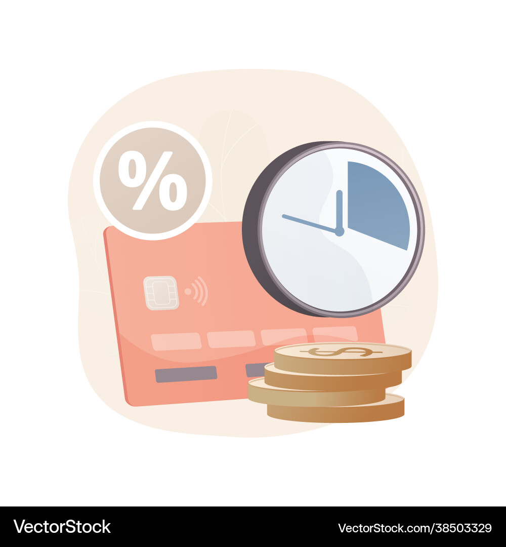 Installment tax payments abstract concept Vector Image