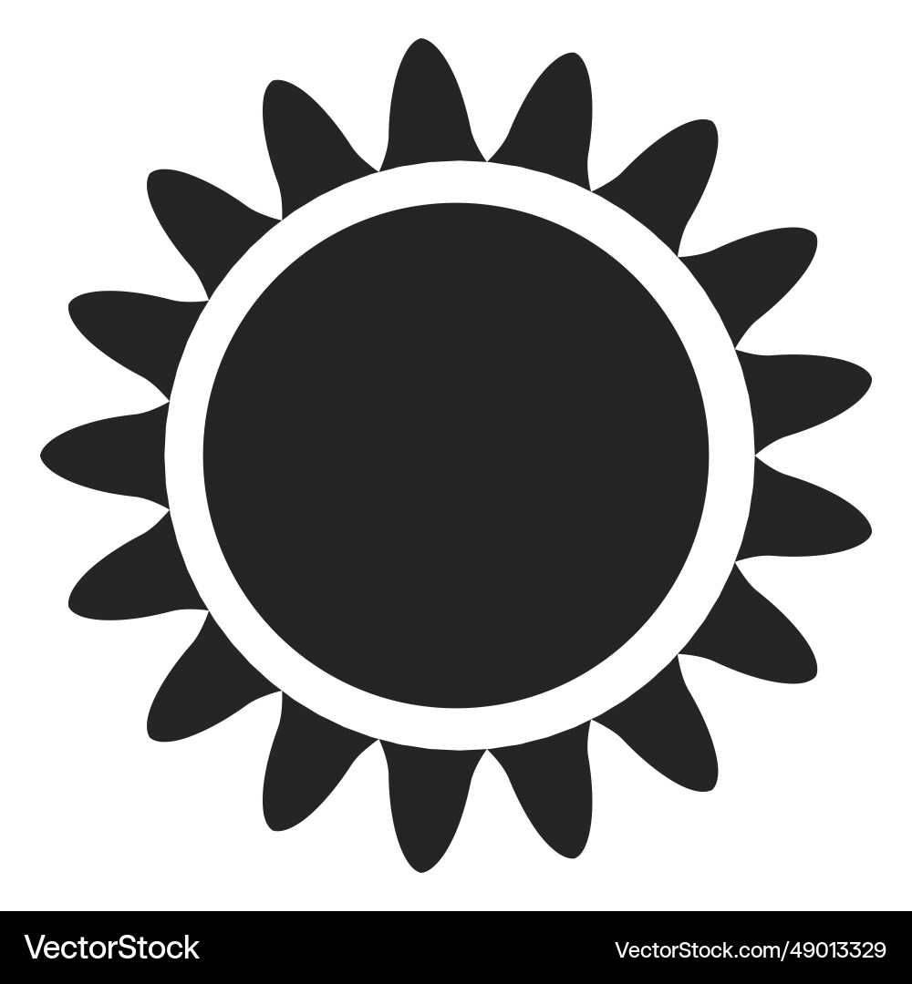 Sun graphics icon Royalty Free Vector Image - VectorStock