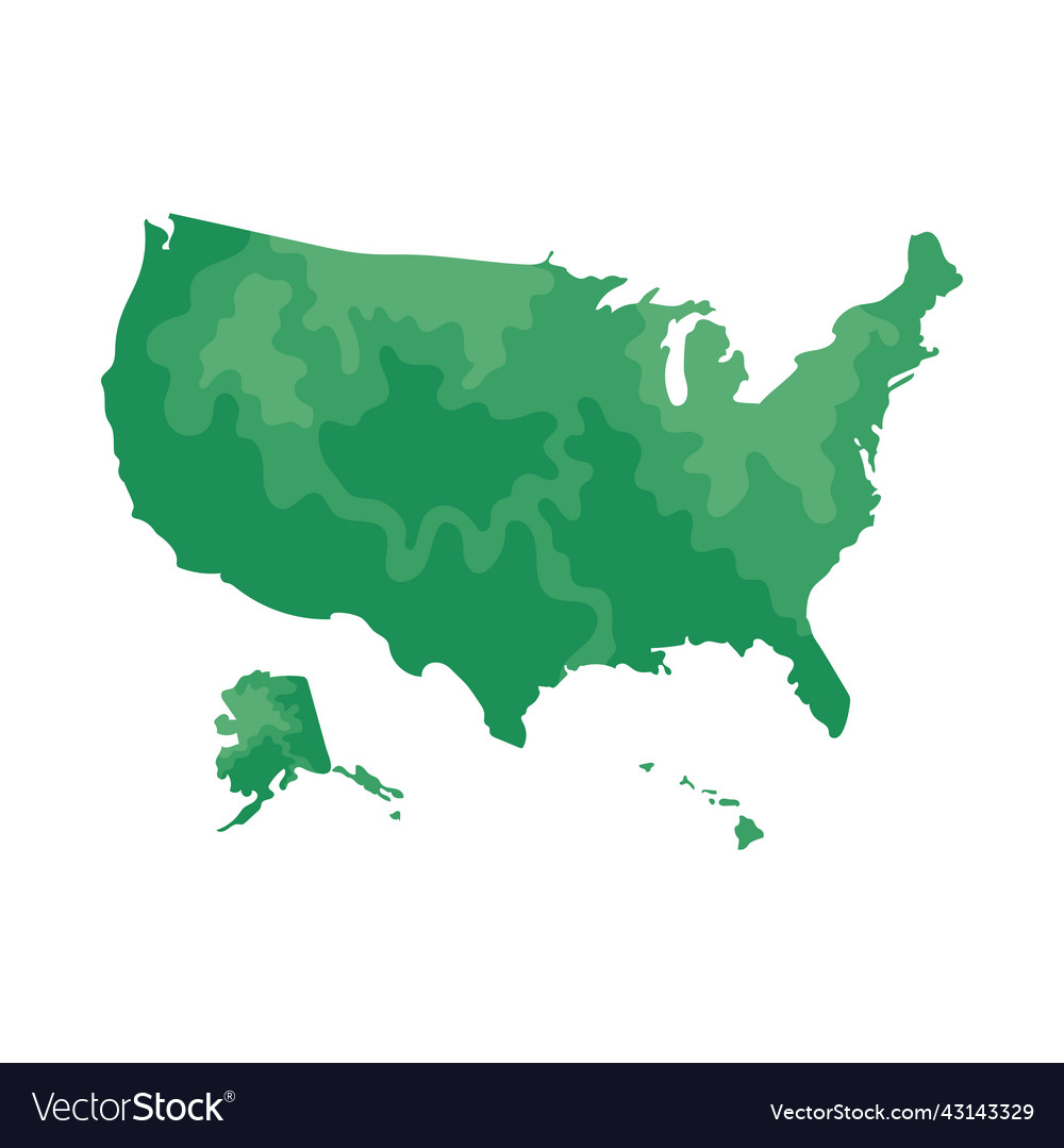 Usa map icon Royalty Free Vector Image - VectorStock Usa map icon Royalty Free Vector Image - VectorStock
