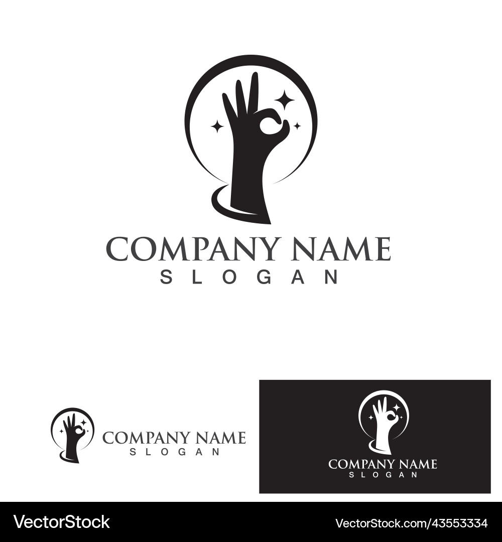 Hand hope logo and symbol template Royalty Free Vector Image