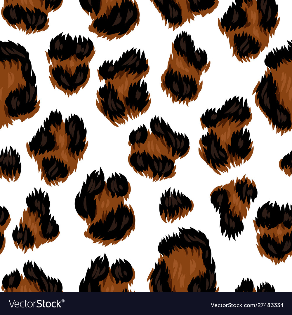 Leopard seamless pattern Royalty Free Vector Image
