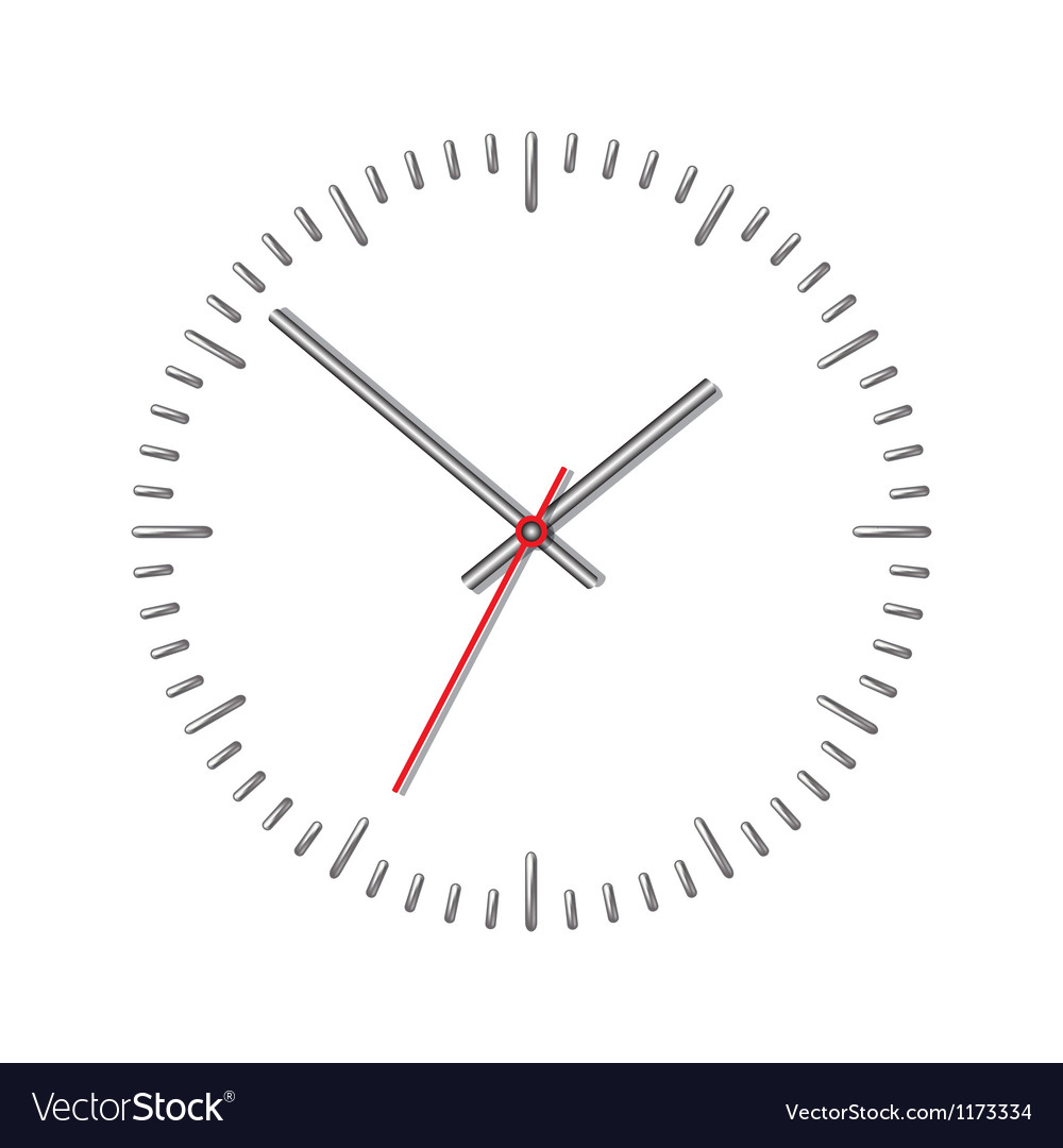 Wall mechanical clock Royalty Free Vector Image