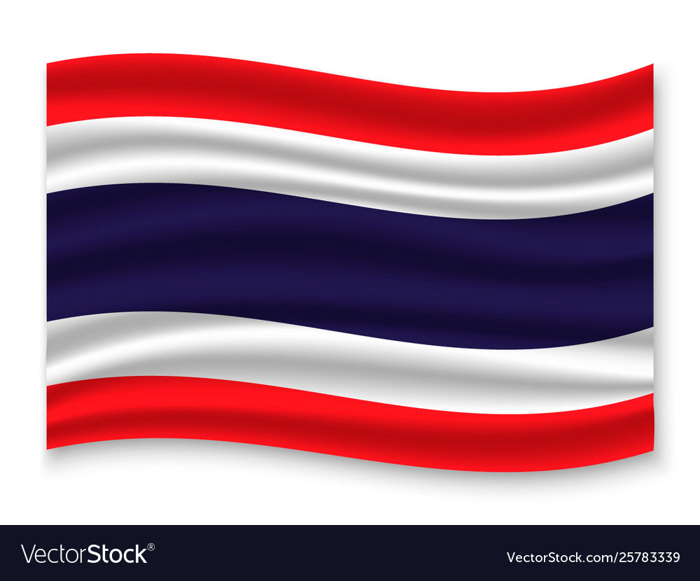 3d waving flag Royalty Free Vector Image - VectorStock