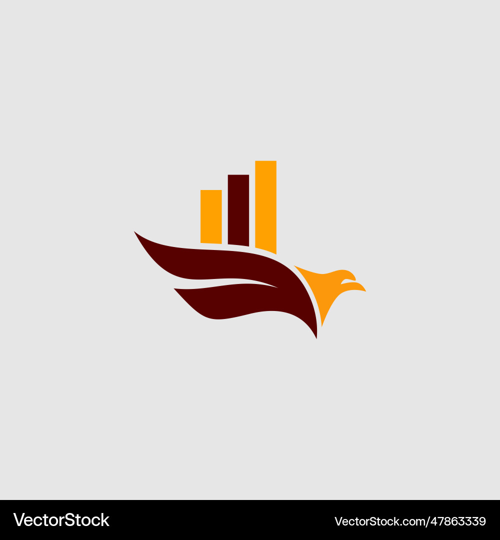 Bird concept real estate logo design template Vector Image