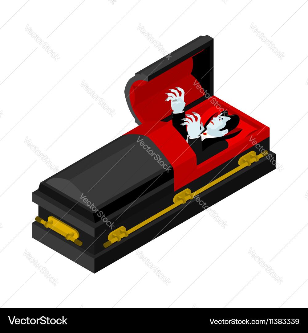 Open Vampire Coffin