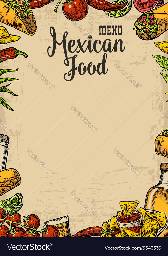 Mexican Restaurant Menu Template Free