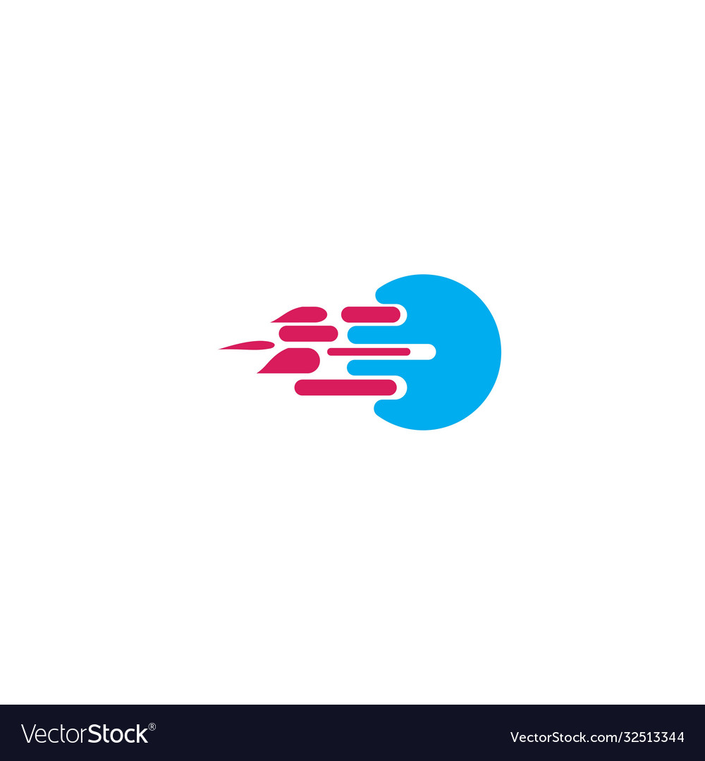 Faster logo template Royalty Free Vector Image