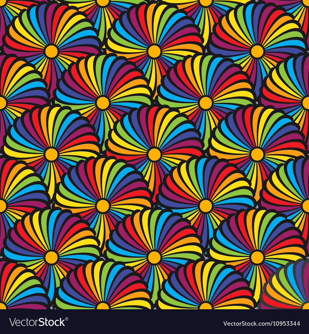 Seamless pattern with circle shaped elements Vector Image