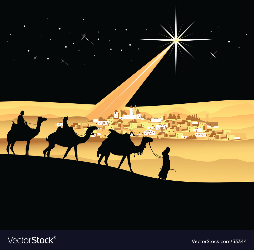 Three wise men Royalty Free Vector Image - VectorStock