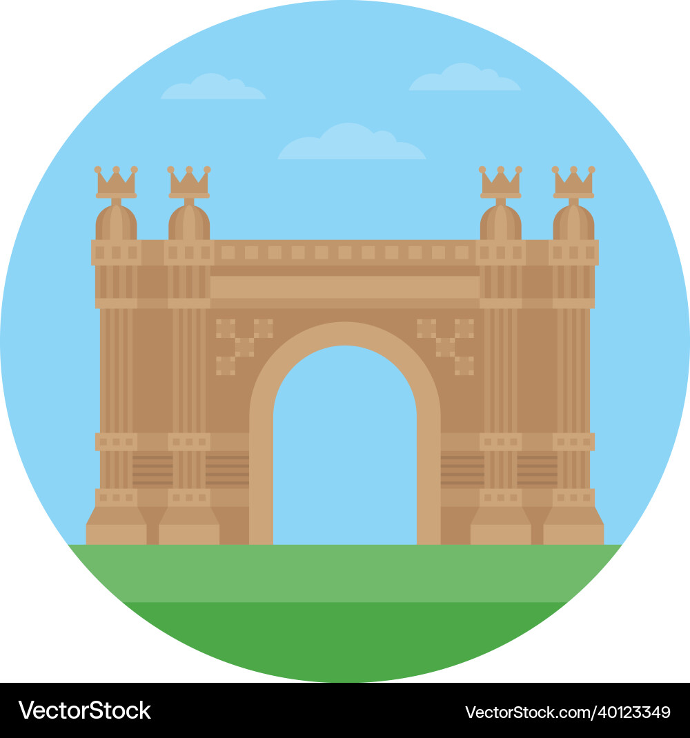 Arc de triomf Royalty Free Vector Image - VectorStock