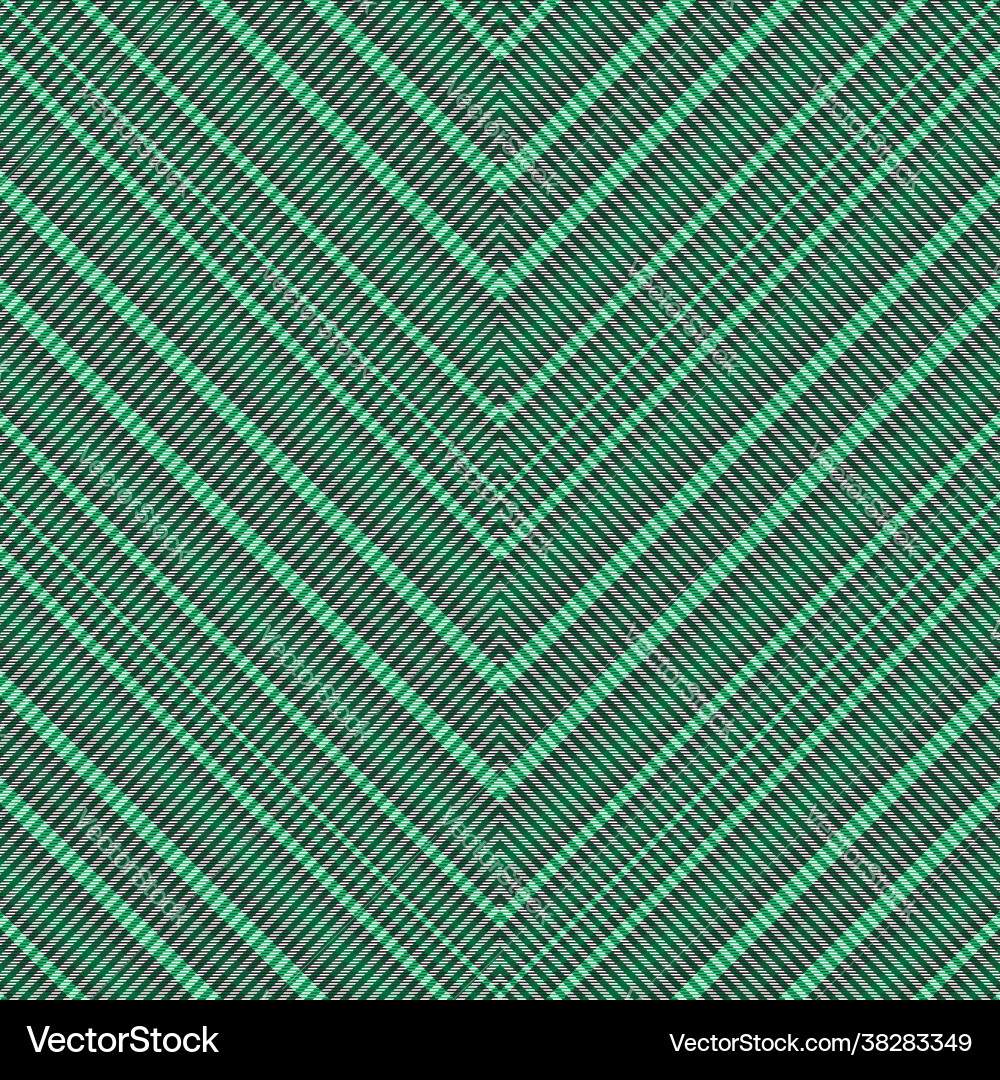 Green chevron plaid tartan textured seamless Vector Image