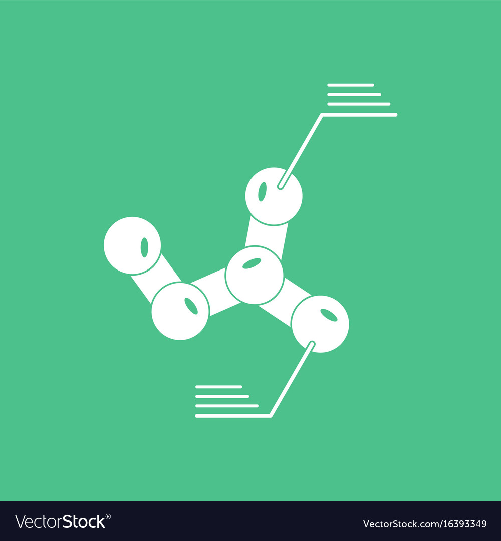 Icon molecules elements Royalty Free Vector Image
