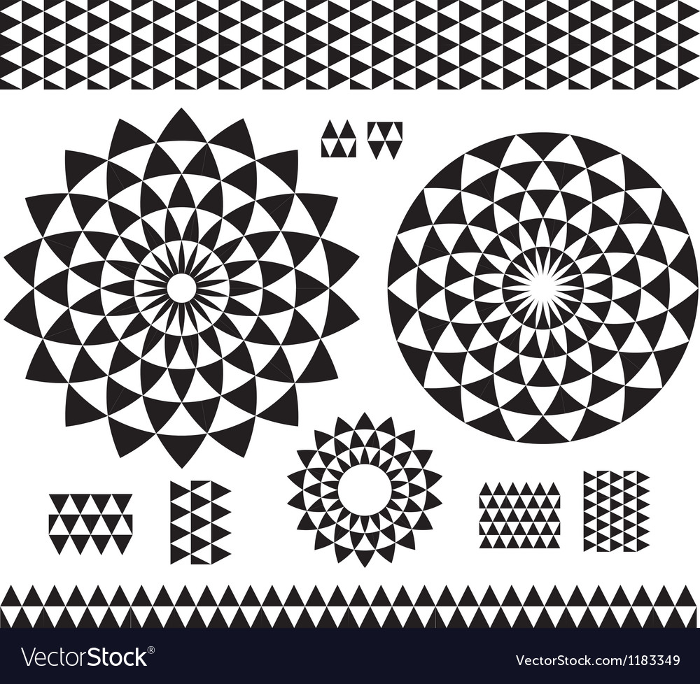 Round Ornament Pattern Royalty Free Vector Image