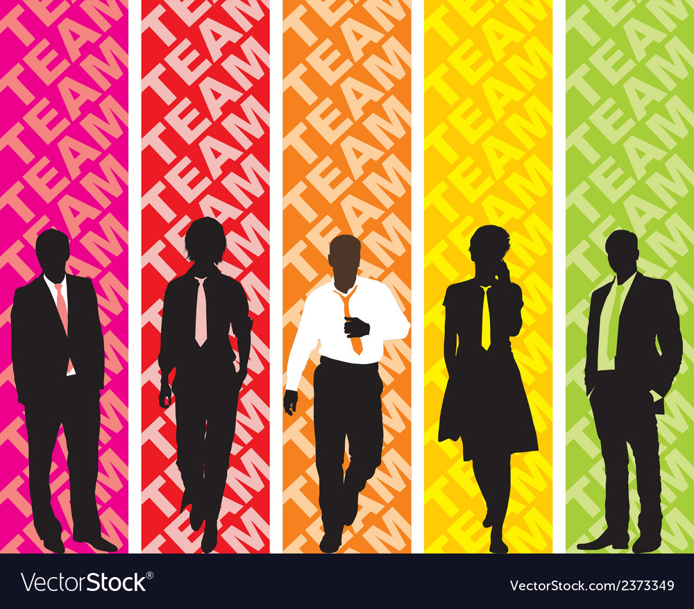 Teamwork people Royalty Free Vector Image - VectorStock