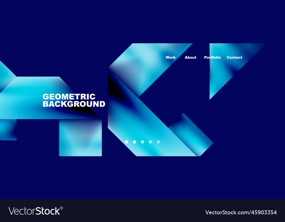 Dynamic lines triangles rectangles geometric Vector Image